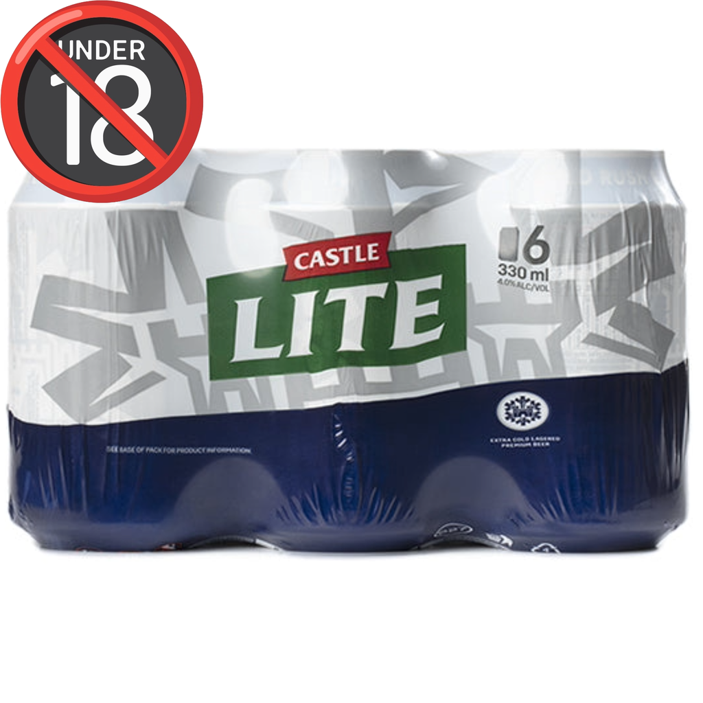 Castle Lite 340ml Bottle - South Africa's Coldest Beer – The Weston Biltong Company