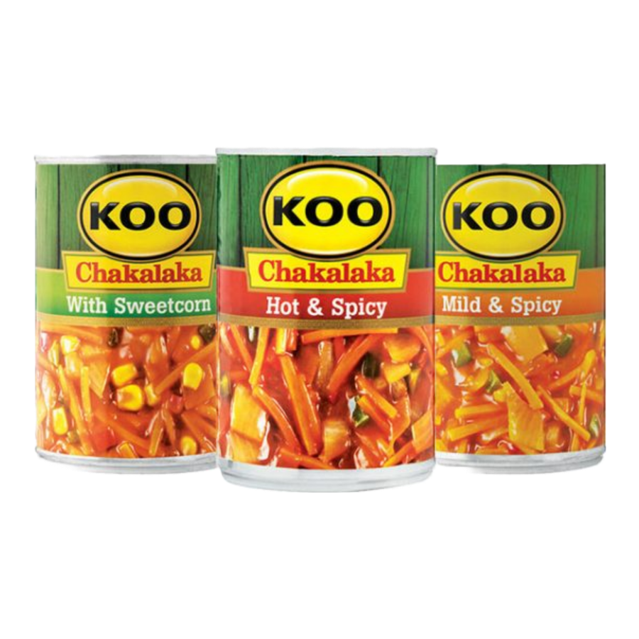 Koo Chakalaka - Pick your flavour (410g) – The Weston Biltong Company