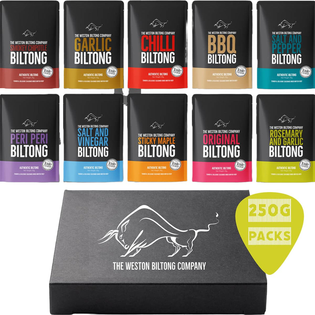 1kg Biltong Boxes | Bulk British Beef Biltong – The Weston Biltong Company