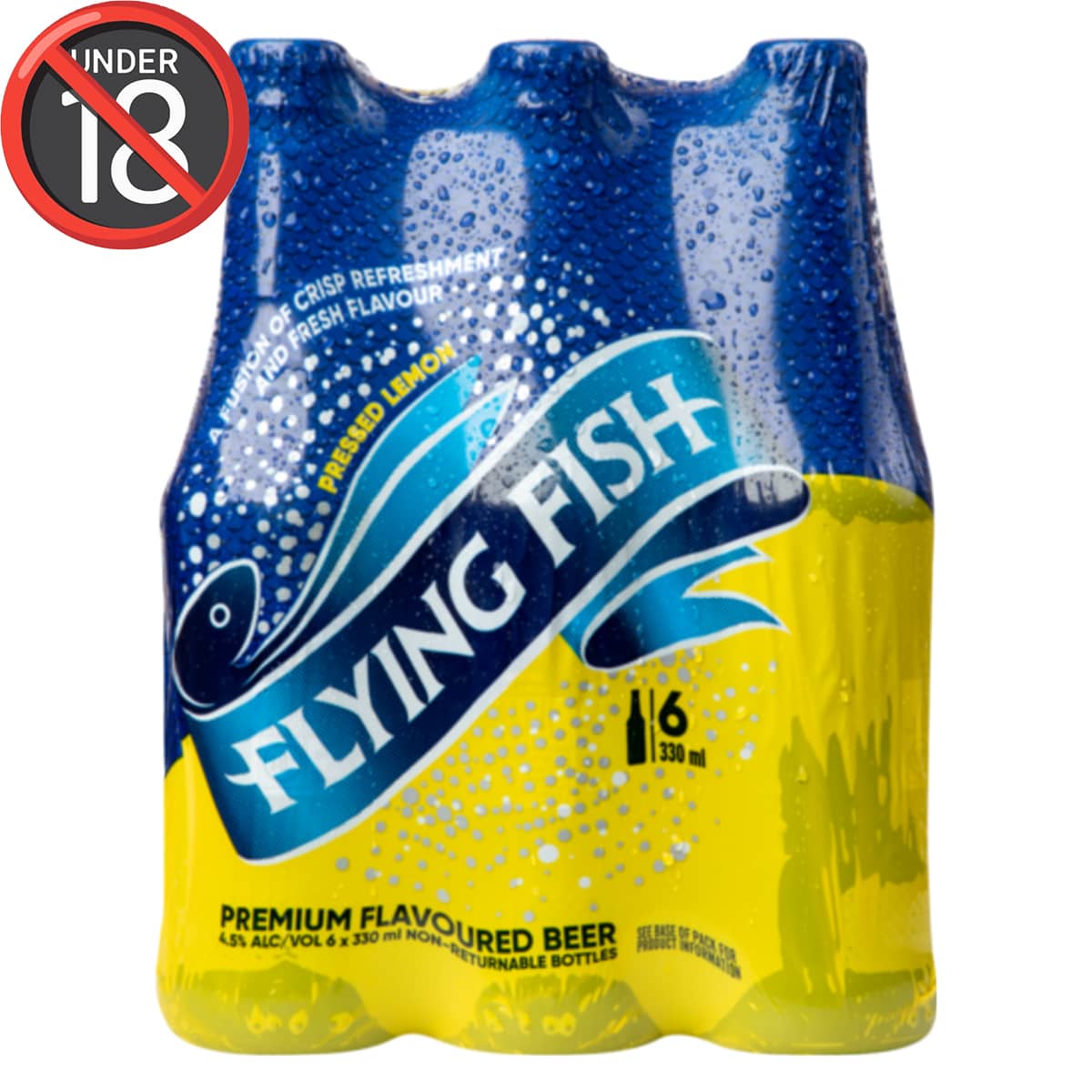 Refreshing Flying Fish Pressed Lemon Flavour 330ml - Perfect for Summer ...