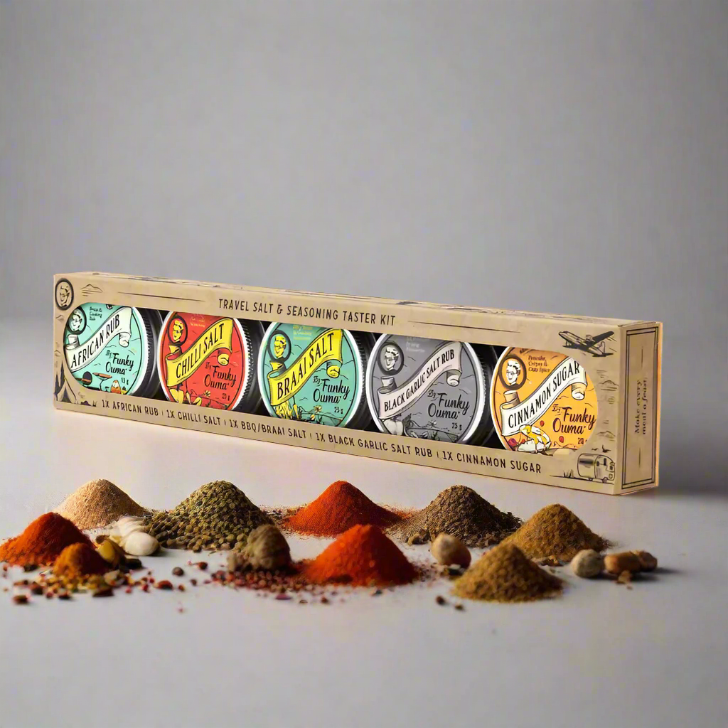 Funky Ouma Biltong Gift Set - 5 Premium Flavours Taster Pack | South ...