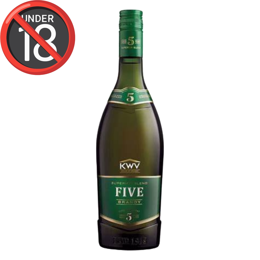 KWV Five Year Brandy (750ml) – The Weston Biltong Company
