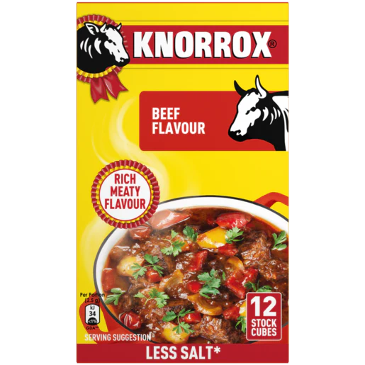 Knorrox Beef Stock Cubes 120g (12 Pack) | South African Cooking ...