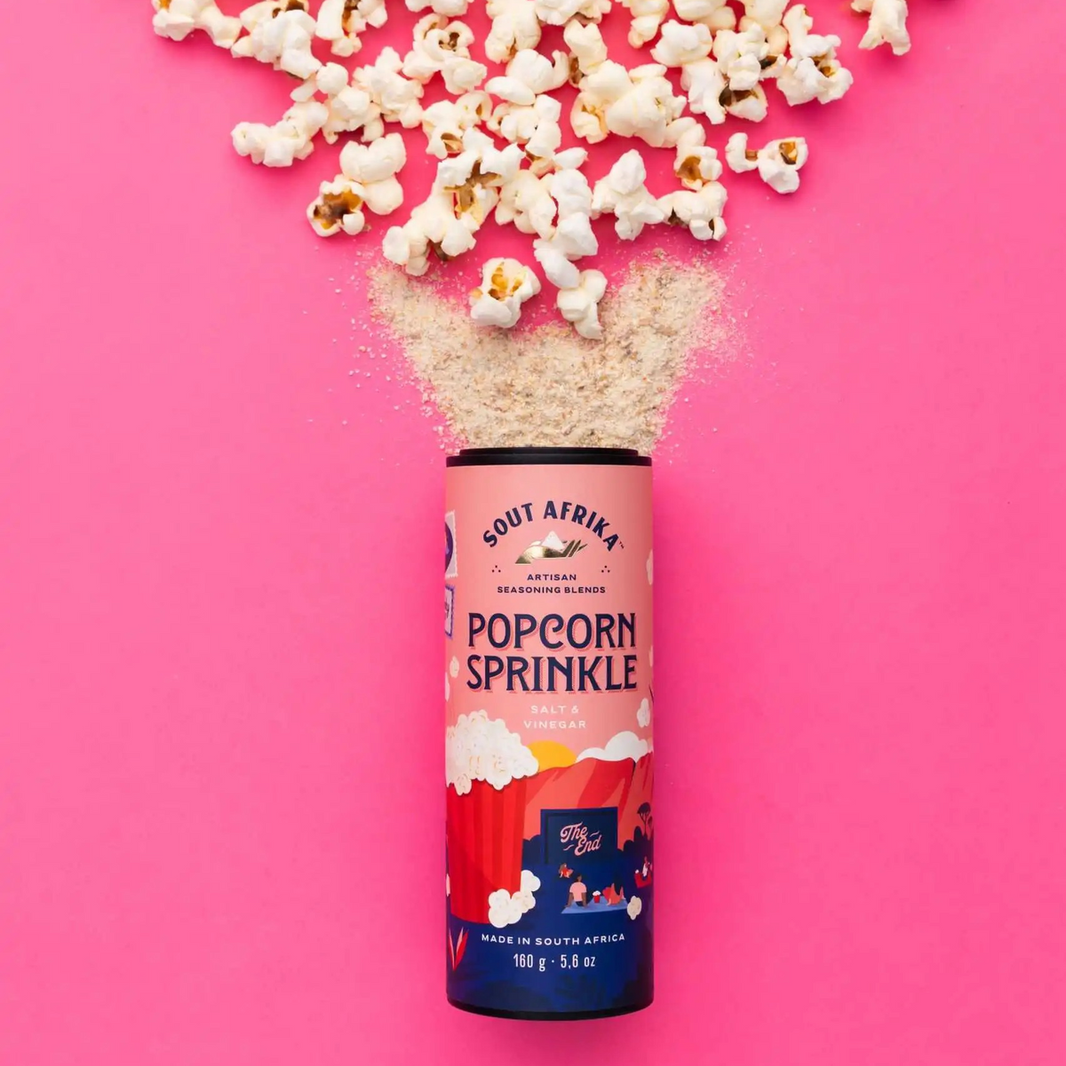 Premium Salt & Vinegar Popcorn Seasoning 160g | South African Gourmet ...