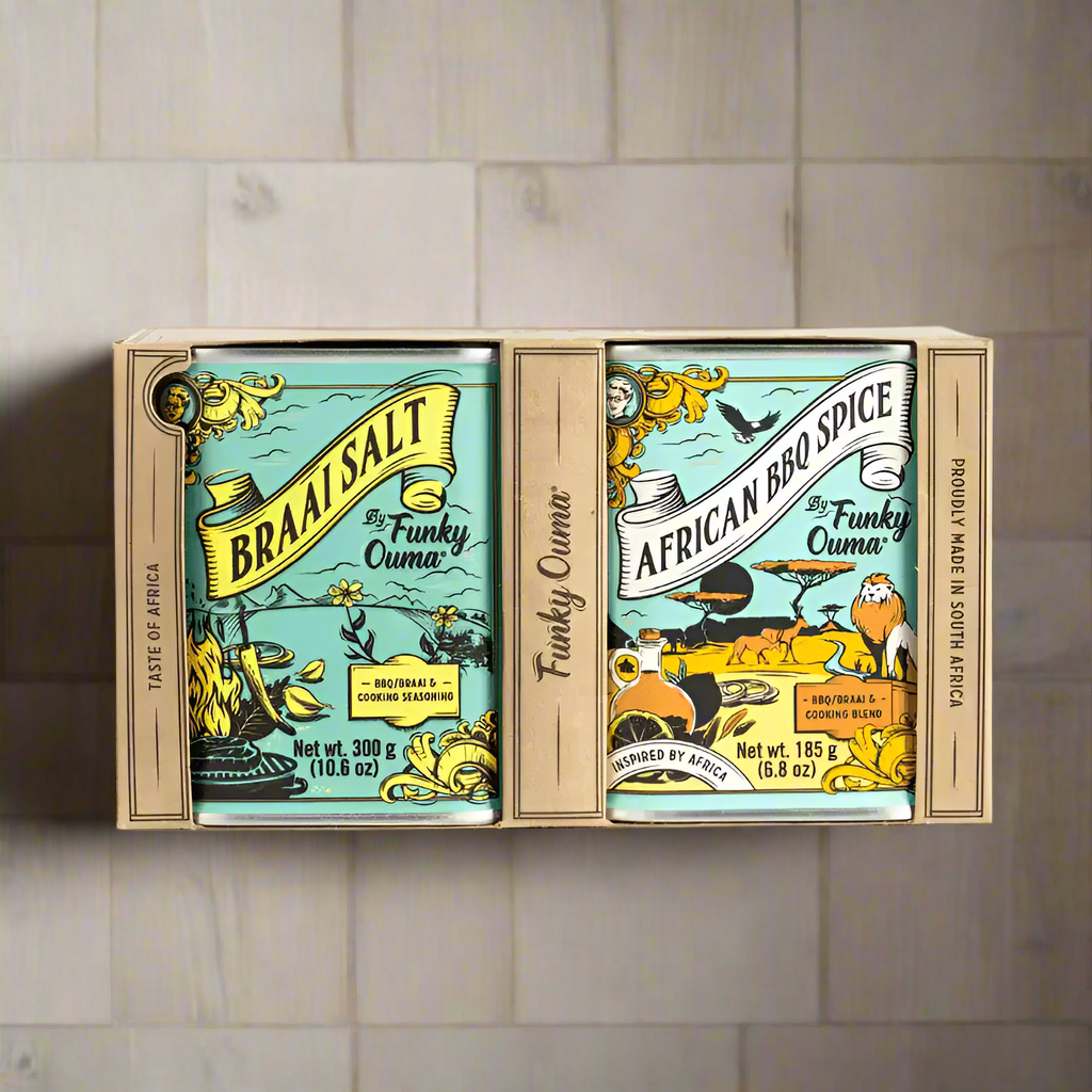 Funky Ouma Taste Of Africa Twin Gift Set – The Weston Biltong Company