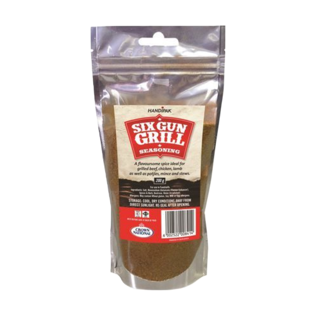 Six Gun Grill Seasoning 200g - Premium South African BBQ Spice Blend ...