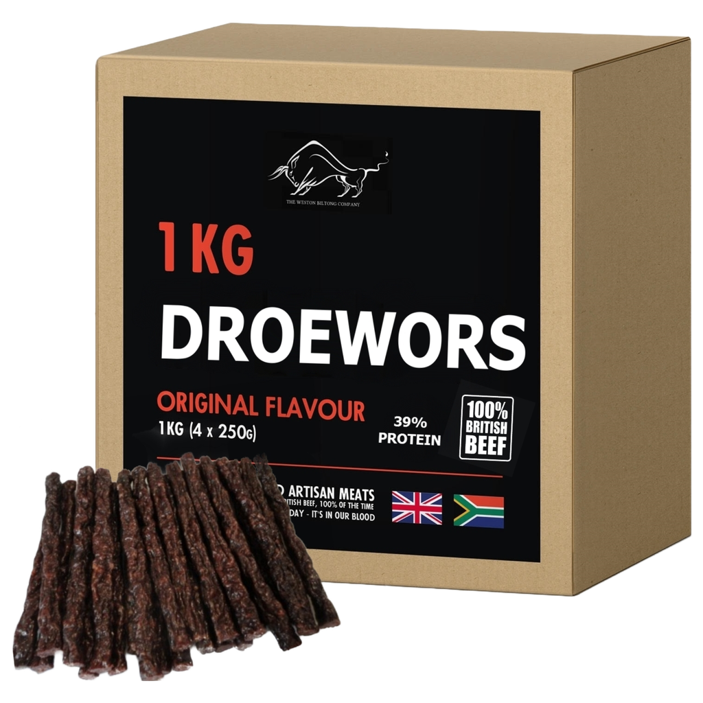 1kg Droewors Box - Pick Your Flavour – The Weston Biltong Company