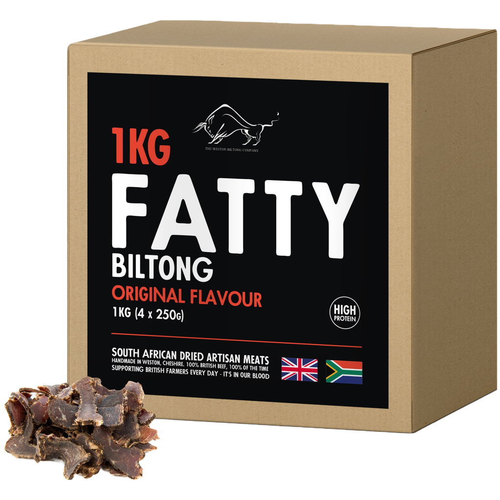1kg Fatty Biltong Box - Premium South African Beef Jerky | Pick Your ...